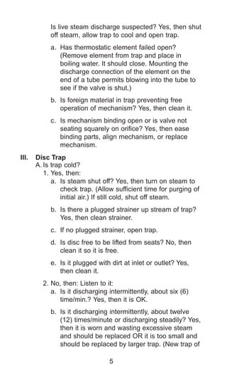 Steam Trap Testing Guide for Energy Conservation | PDF | Home ...