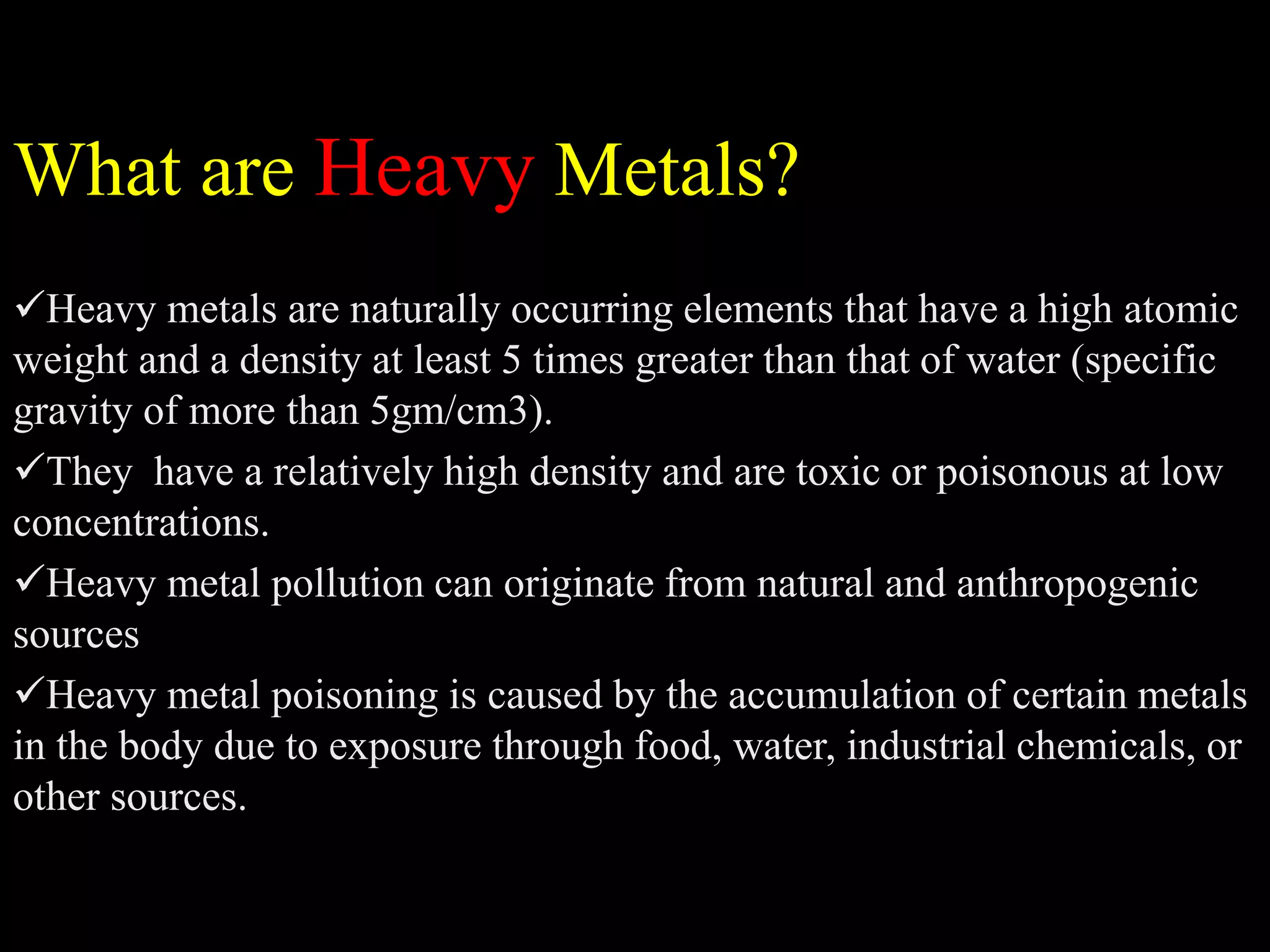 Heavy Metal Poisoning | PPTX