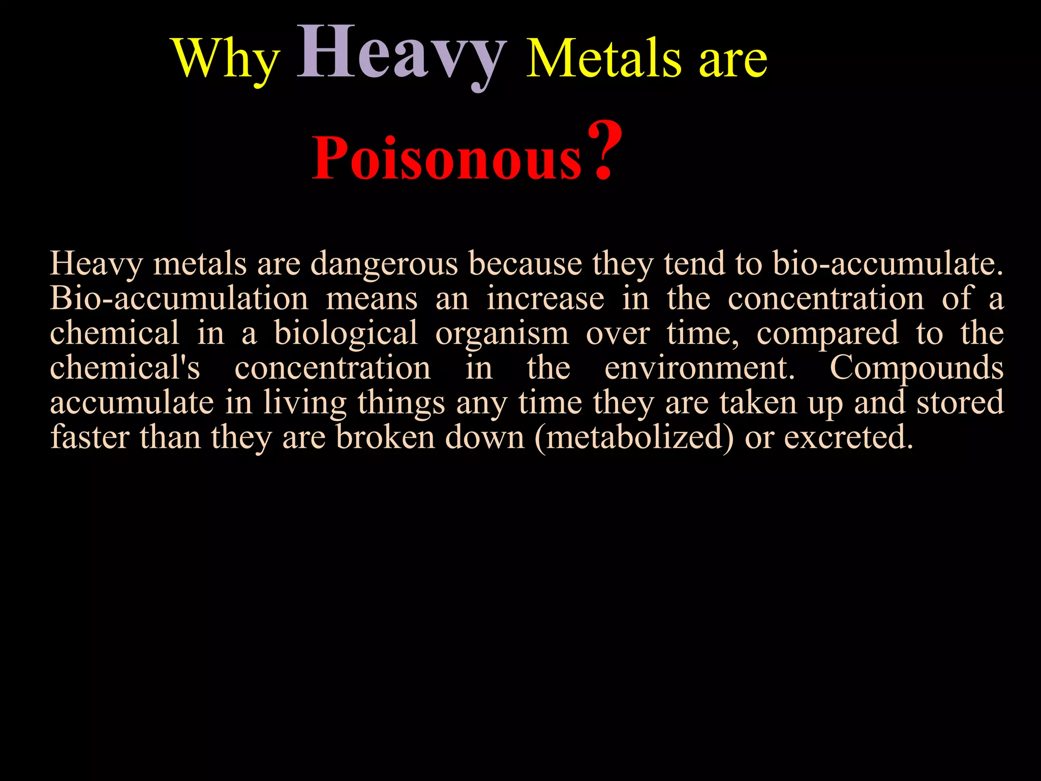 Heavy Metal Poisoning | PPTX