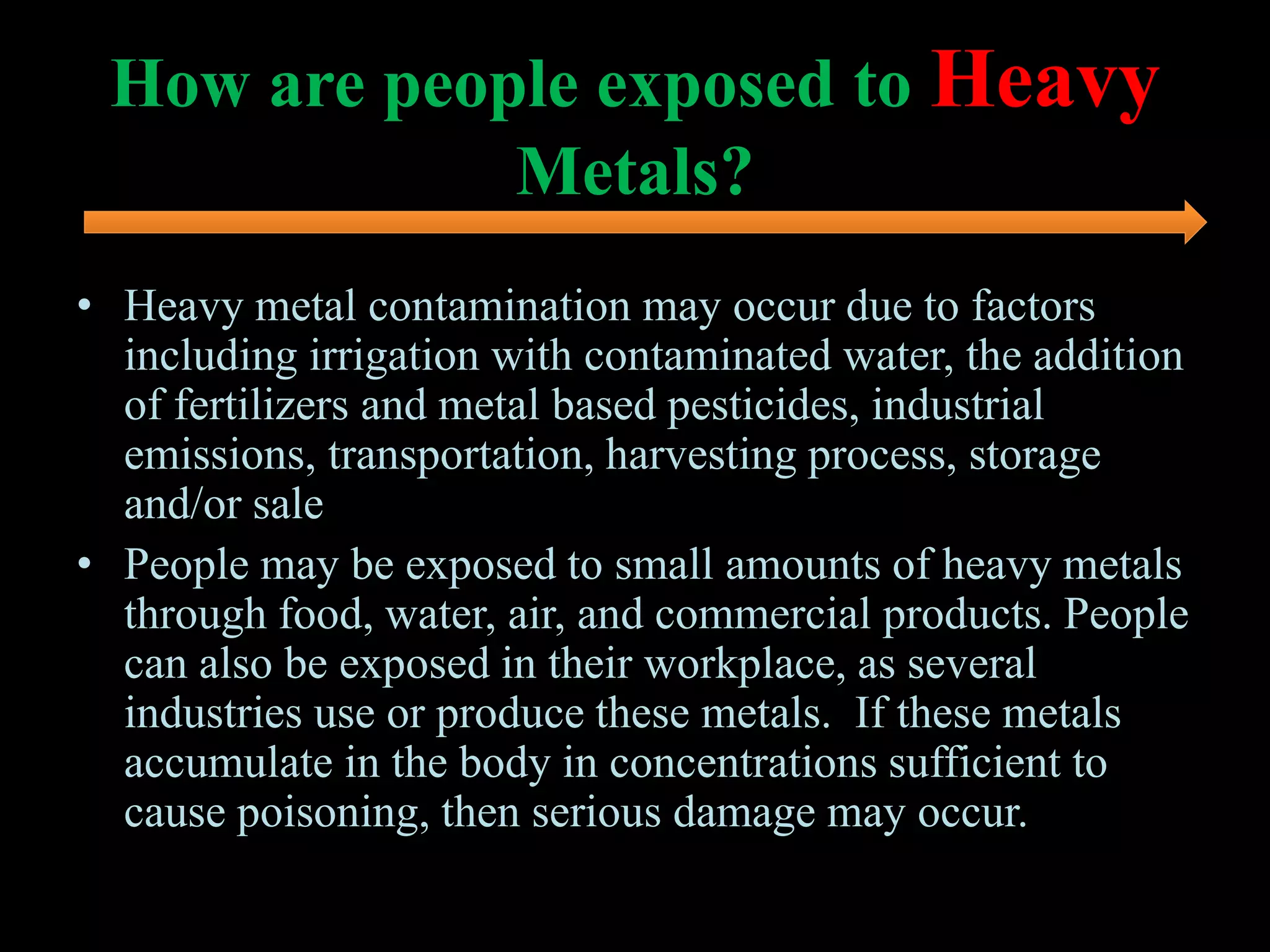 Heavy Metal Poisoning | PPTX