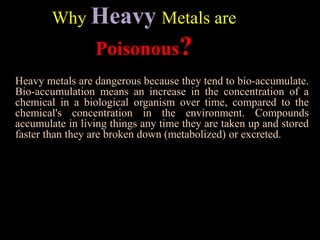 Heavy Metal Poisoning | PPTX