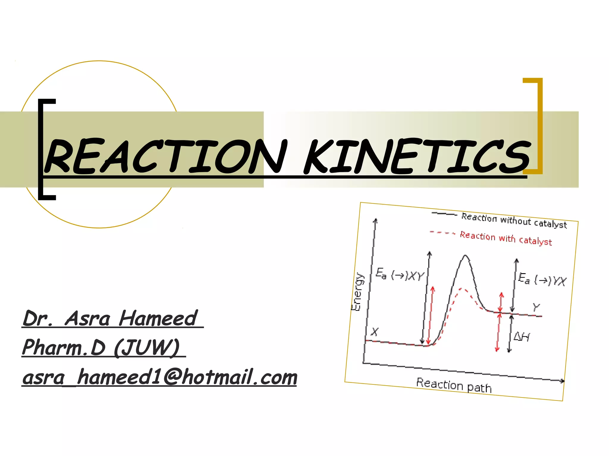 REACTION KINETICS | PPT