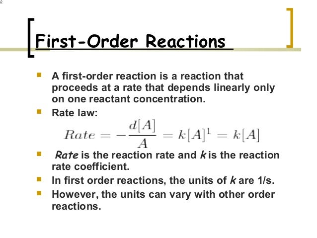 REACTION KINETICS