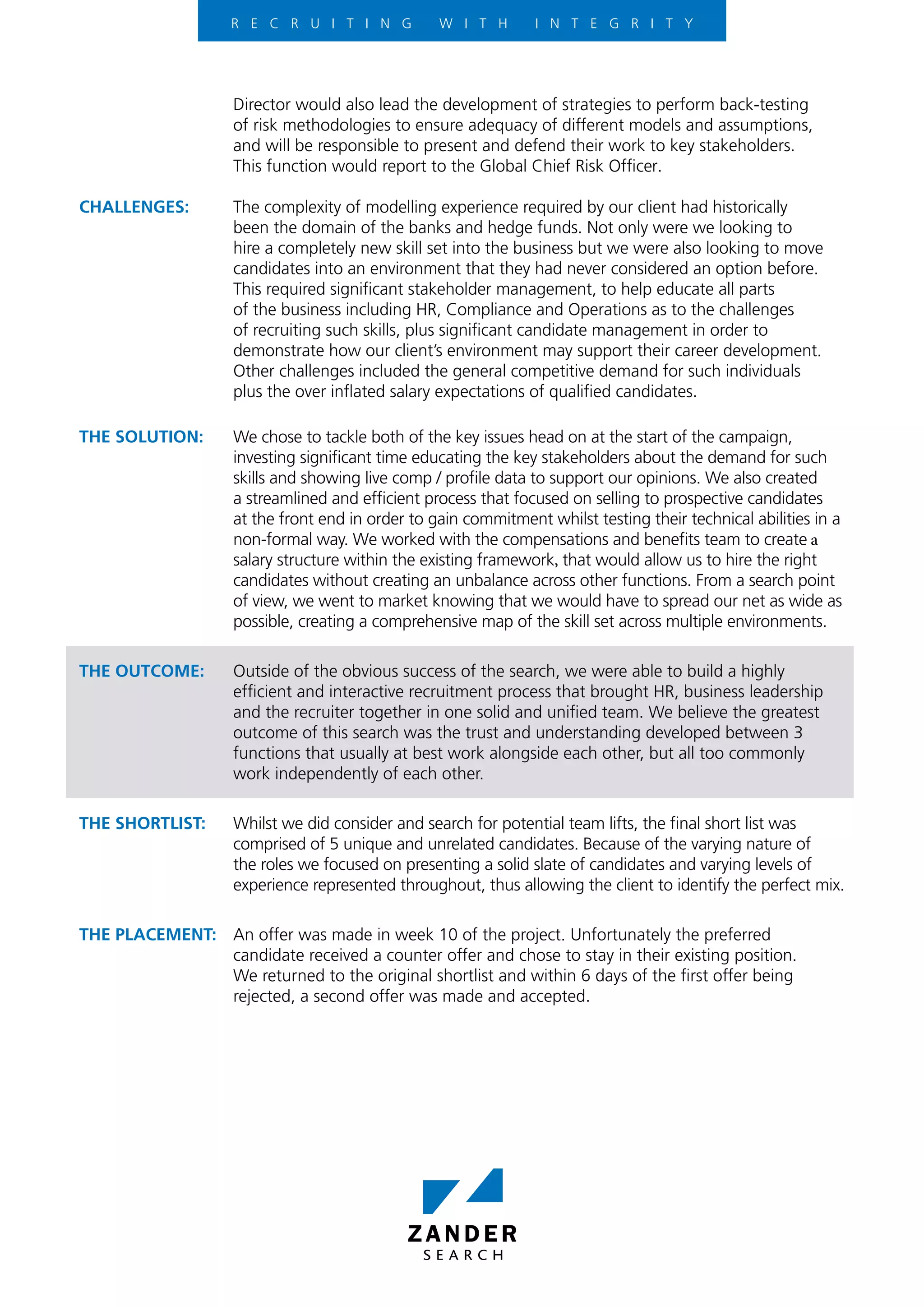 Case Study - Quant Team | PDF