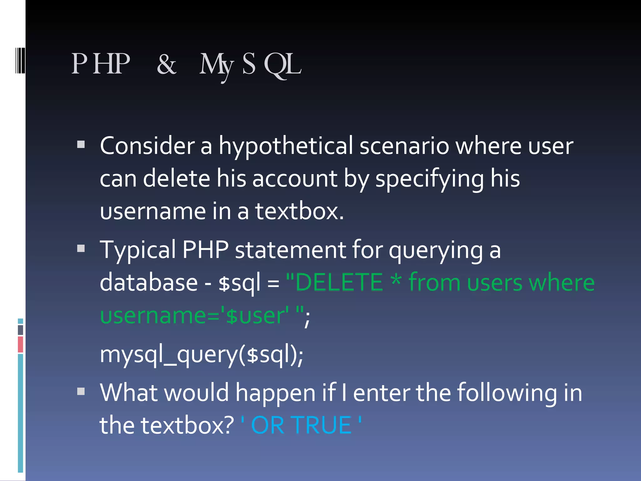 Hacking - Web based attacks | PPT