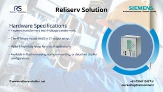 Siemens Siprotec 7SJ64: The Ultimate Solution for Overcurrent and Earth ...