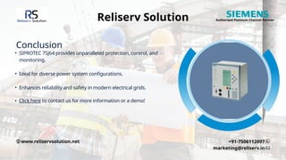 Siemens Siprotec 7SJ64: The Ultimate Solution for Overcurrent and Earth ...