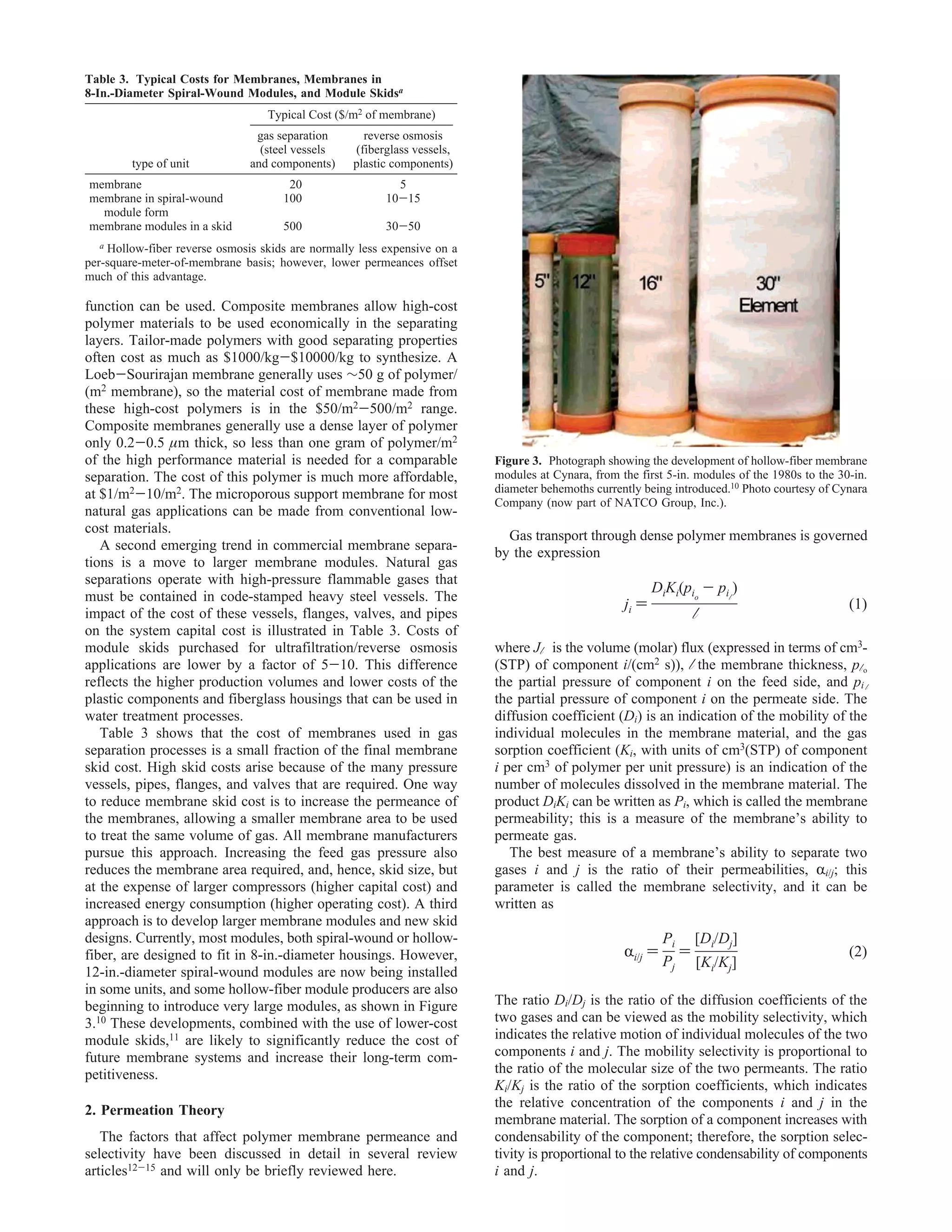 Natural Gas Processing with Membranes: An Overview | PDF