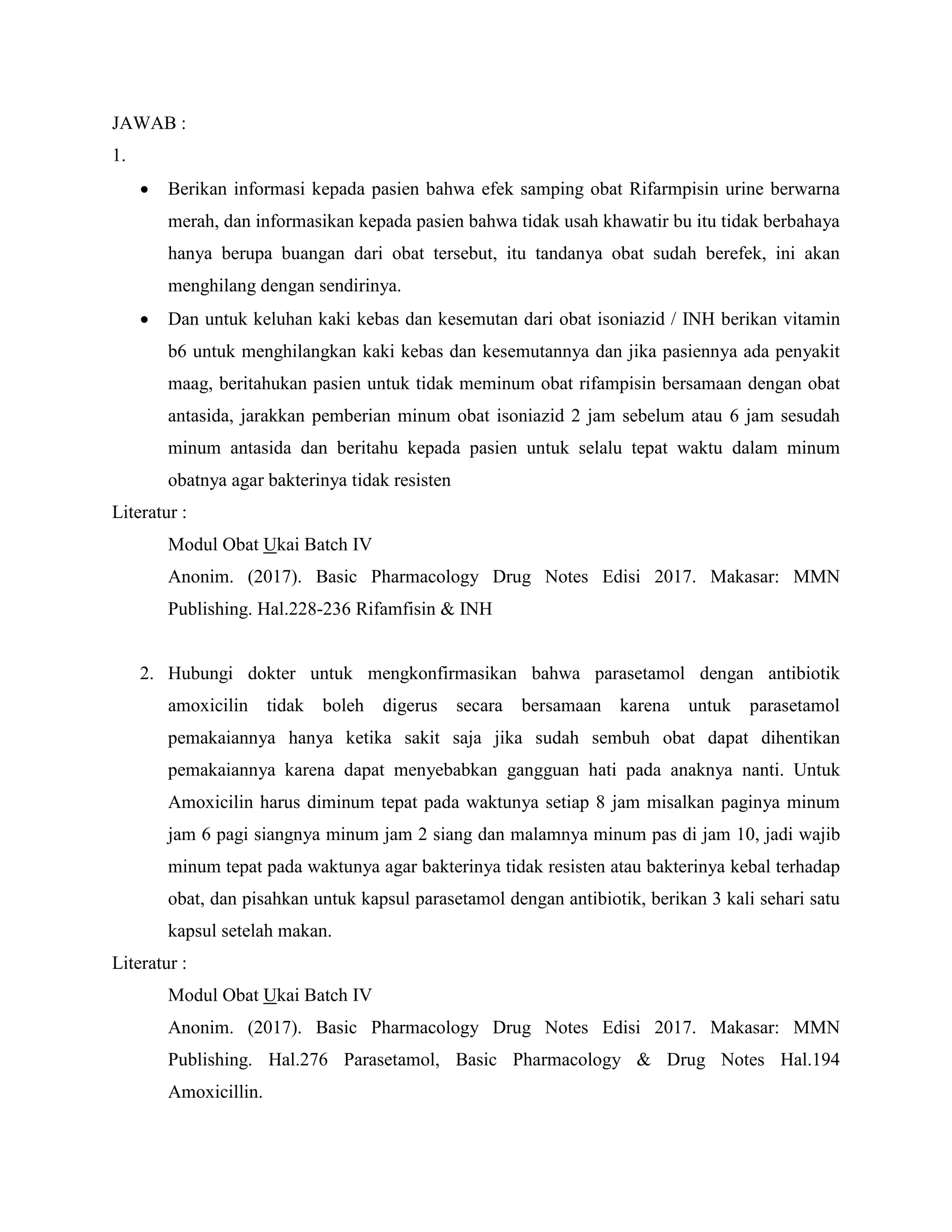 PIO OBAT SOFIA | PDF