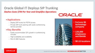SIP TRUNKING EVENT - USE CASES - 31/05/2018 | PPT