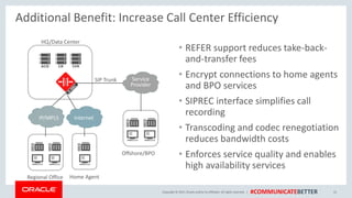 SIP TRUNKING EVENT - ORACLE PRESENTATION - 31/05/2018 | PDF