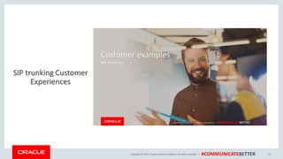 SIP TRUNKING EVENT - ORACLE PRESENTATION - 31/05/2018 | PDF