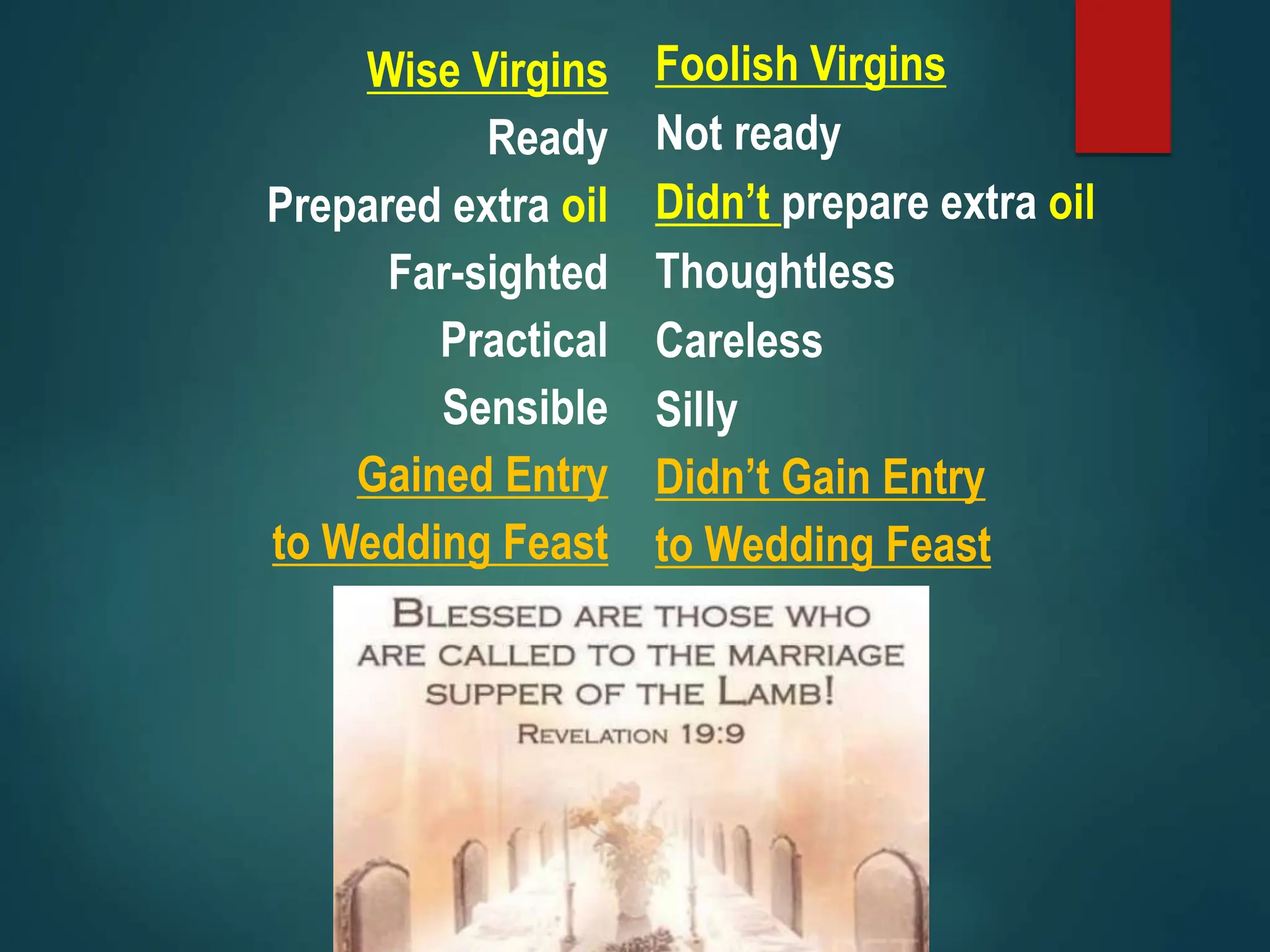 The Wise & The Foolish.ppt | Wedding | Personal Celebrations & Life Events