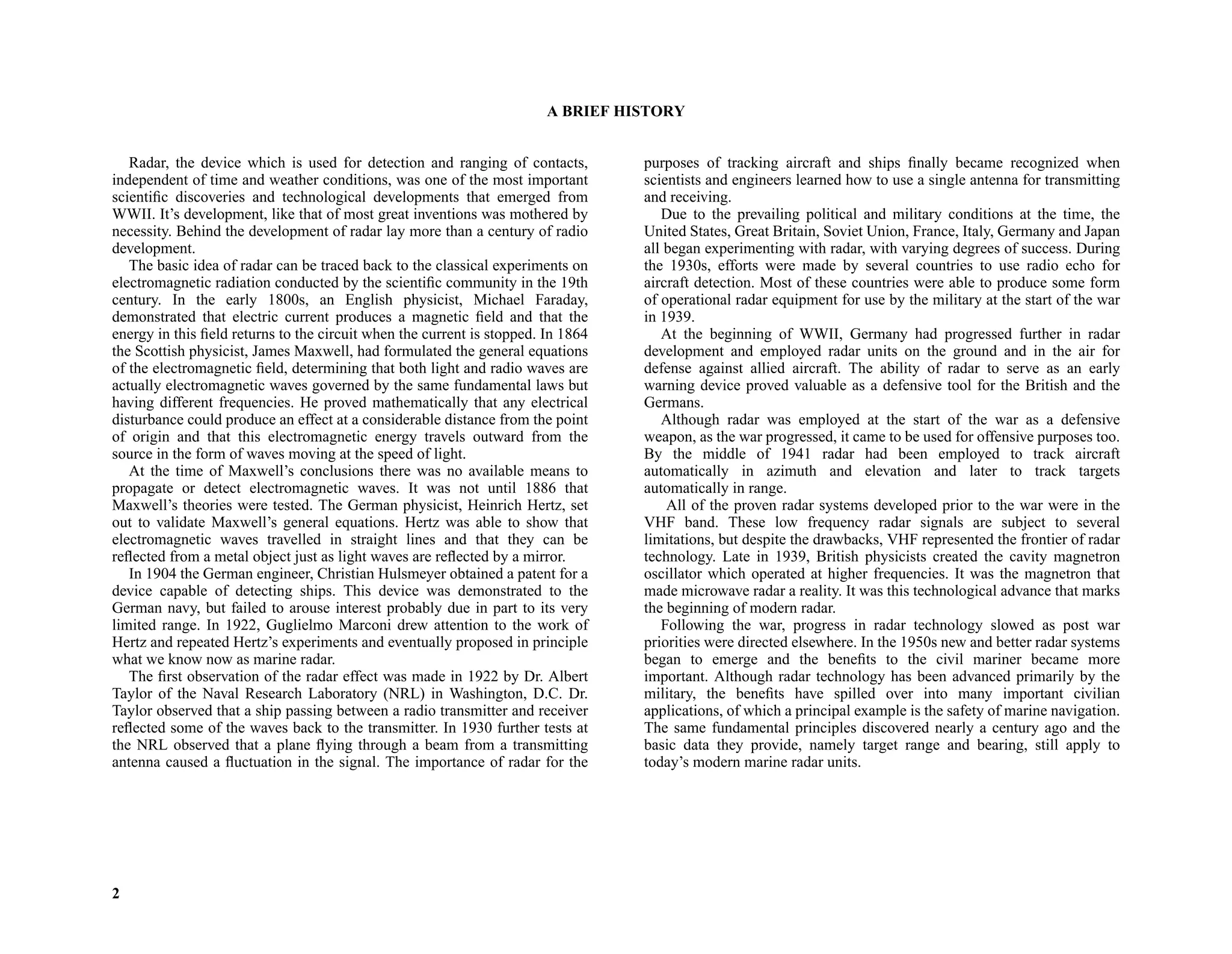 Radar Principle | PDF