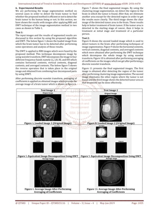 MRI Image Segmentation by Using DWT for Detection of Brain Tumor | PDF