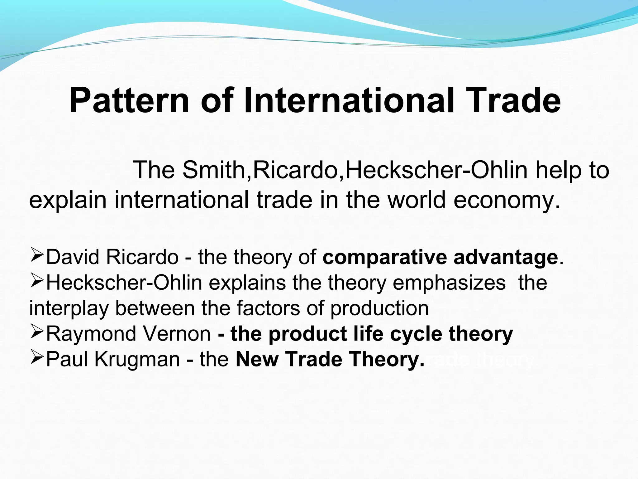 International Trade Theory | PPT