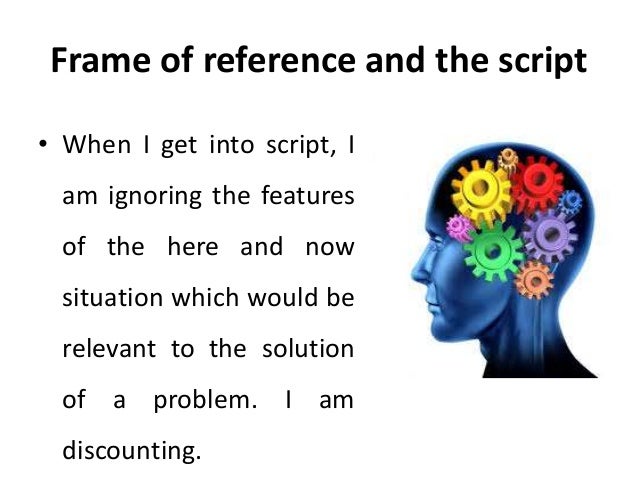Frame of reference and redefining - transactional analysis - Manu Me…