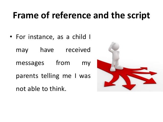 Frame of reference and redefining - transactional analysis - Manu Me…