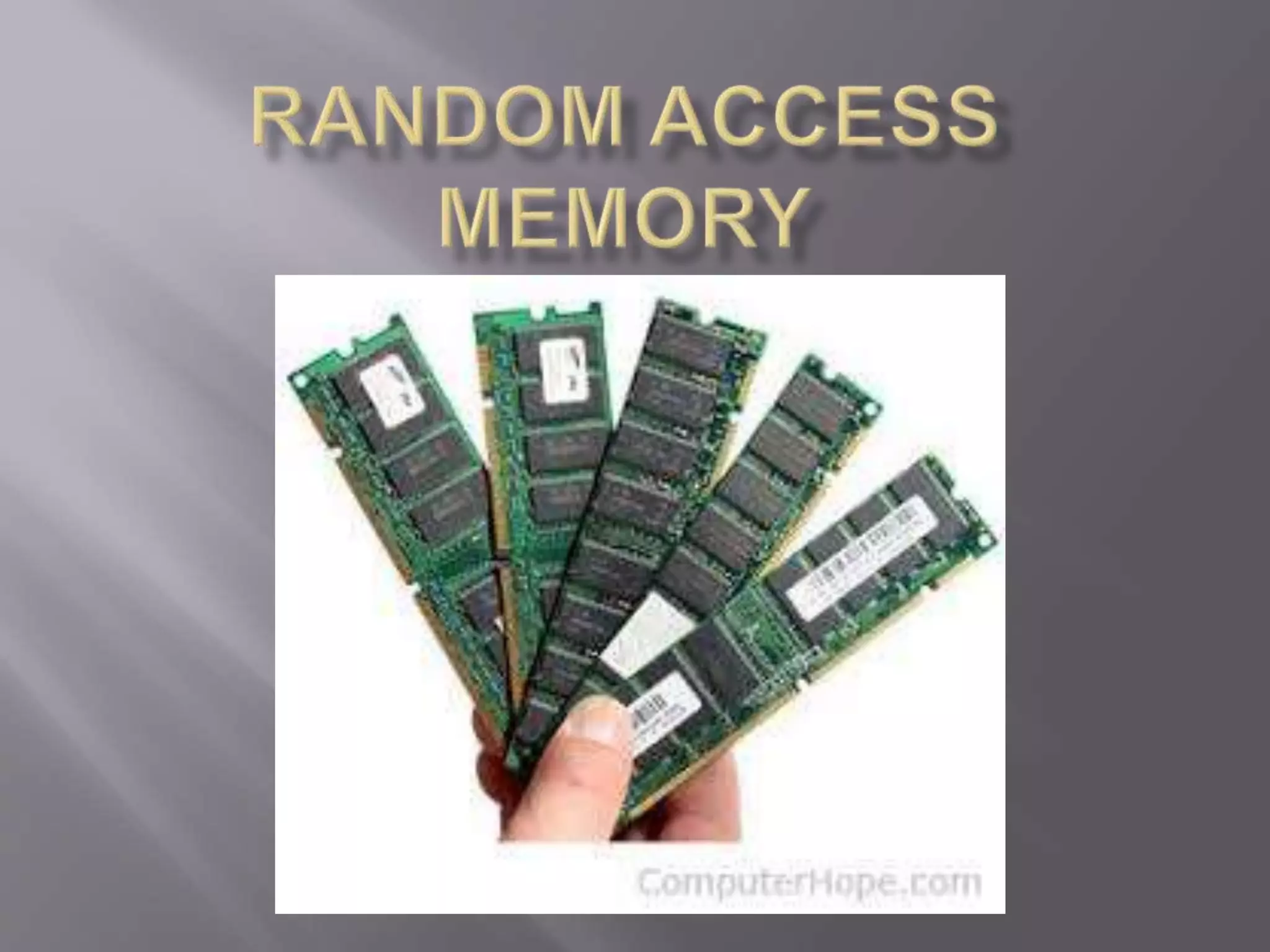 Random Access Memory | PPT