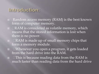 Random Access Memory | PPT