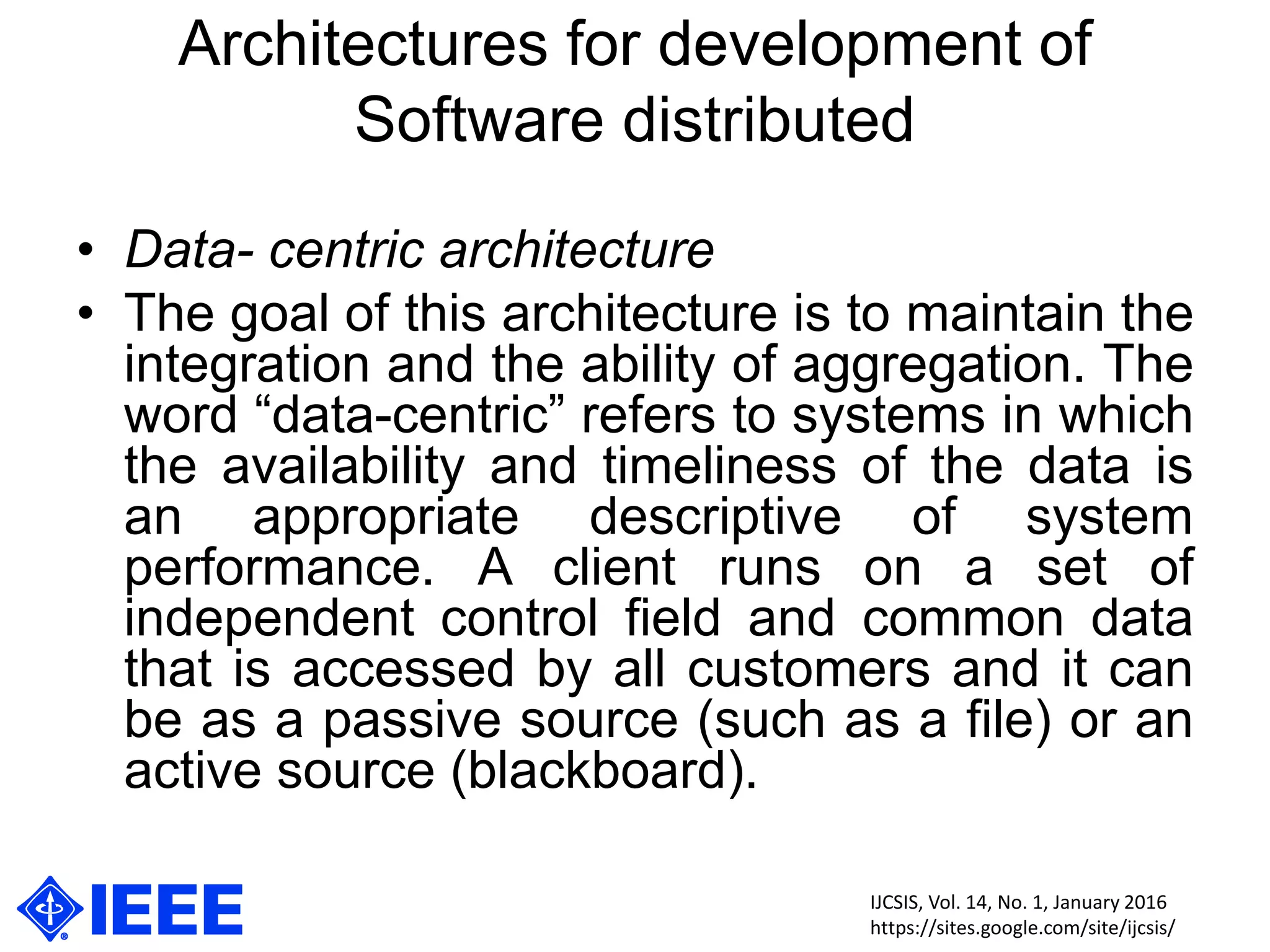 Assessing Component based ERP Architecture for Developing Organizations | PPTX
