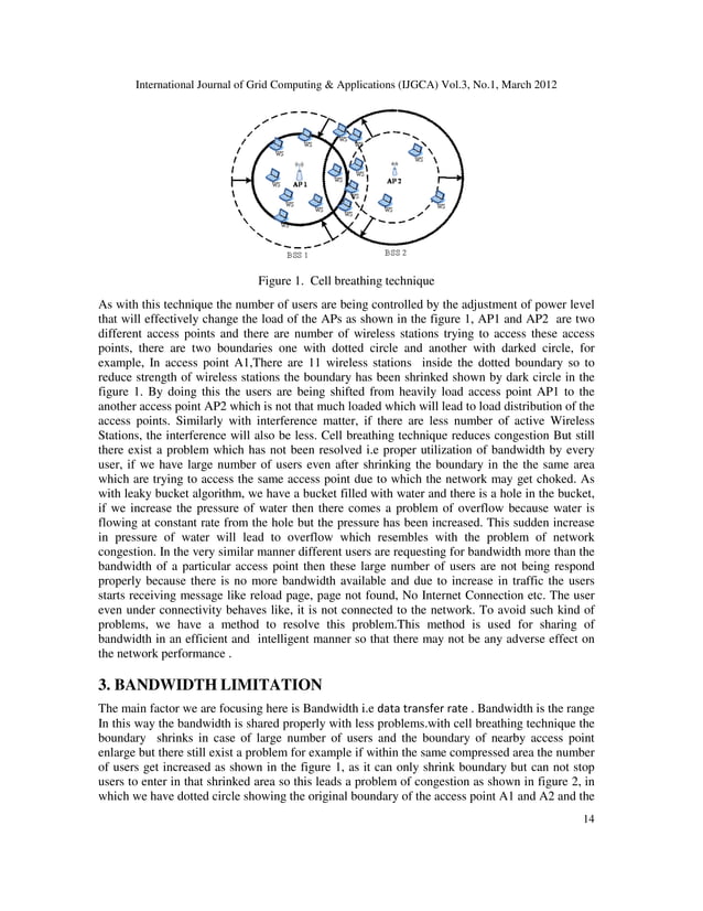 ON THE CELL BREATHING TECHNIQUE TO REDUCE CONGESTION APPLYING BANDWIDTH ...
