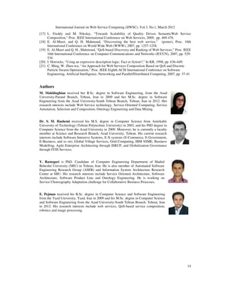 WEB SERVICE SELECTION BASED ON RANKING OF QOS USING ASSOCIATIVE CLASSIFICATION | PDF