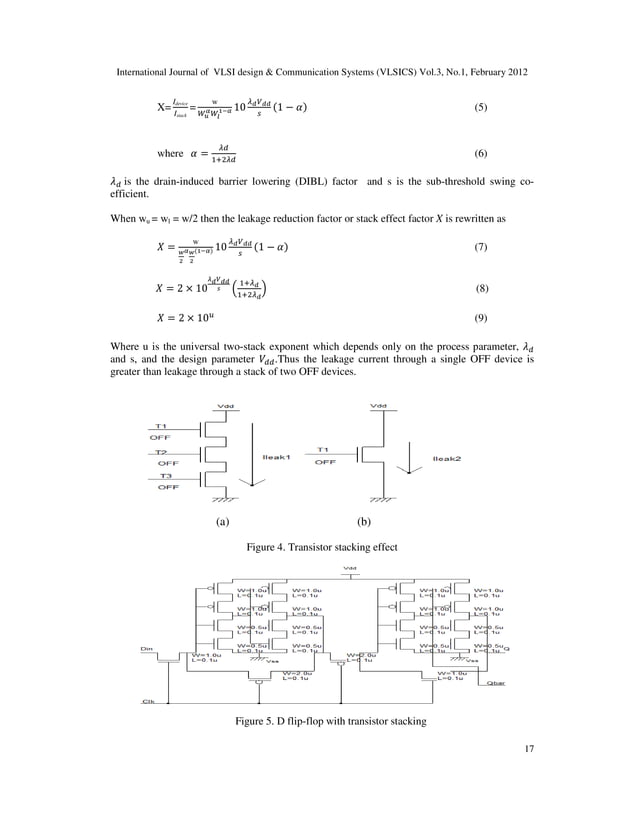 LEAKAGE POWER REDUCTION AND ANALYSIS OF CMOS SEQUENTIAL CIRCUITS | PDF