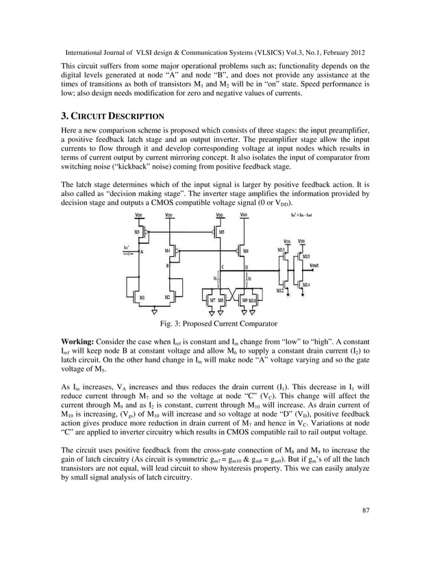 High Speed, Low Power Current Comparators with Hysteresis | PDF | Free ...