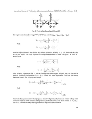 High Speed, Low Power Current Comparators with Hysteresis | PDF