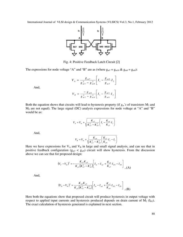 High Speed, Low Power Current Comparators with Hysteresis | PDF