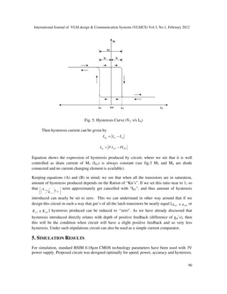 High Speed, Low Power Current Comparators with Hysteresis | PDF