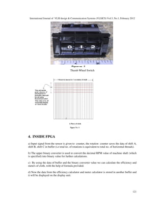 SYSTEM ON PROGRAMMABLE CHIP FOR PERFOMANCE ESTIMATION OF LOOM MACHINE | PDF