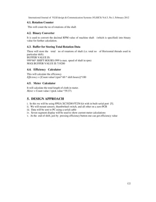 SYSTEM ON PROGRAMMABLE CHIP FOR PERFOMANCE ESTIMATION OF LOOM MACHINE | PDF