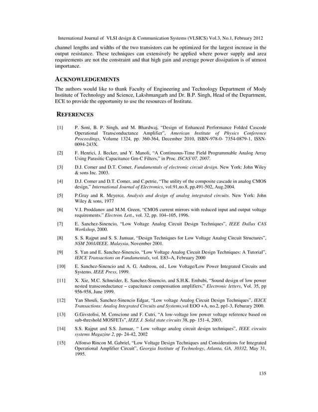 LOW POWER FOLDED CASCODE OTA | PDF | Physics | Science