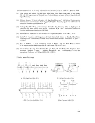 Area, Delay and Power Comparison of Adder Topologies | PDF | Computing | Technology & Computing