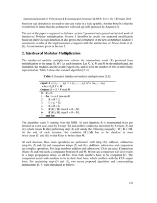 Faster Interleaved Modular Multiplier Based on Sign Detection | PDF | Programming Languages ...