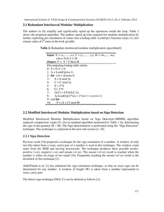 Faster Interleaved Modular Multiplier Based on Sign Detection | PDF | Programming Languages ...