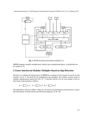 Faster Interleaved Modular Multiplier Based on Sign Detection | PDF | Programming Languages ...