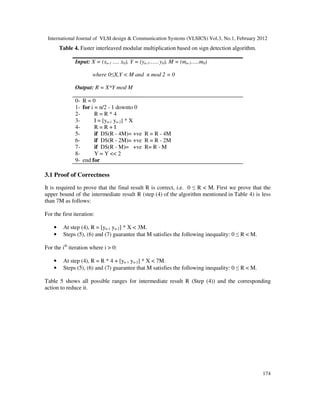 Faster Interleaved Modular Multiplier Based on Sign Detection | PDF | Programming Languages ...