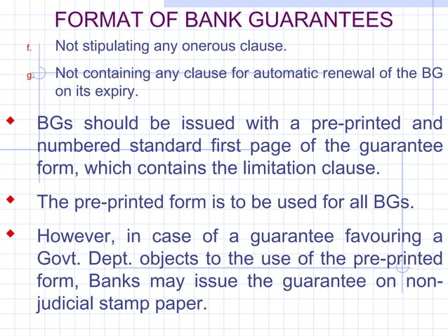 31132115 bank-guarantee | PPT | Business Banking & Finance | Business