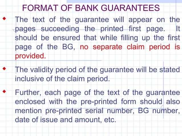 31132115 bank-guarantee | PPT | Business Banking & Finance | Business