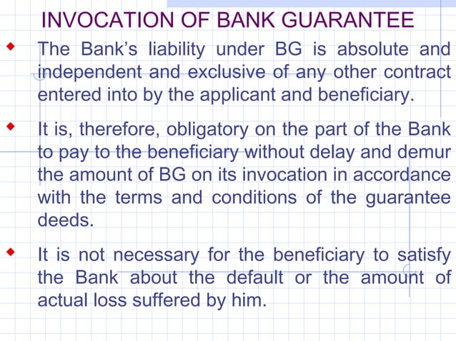31132115 bank-guarantee | PPT | Business Banking & Finance | Business