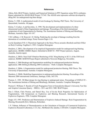Modeling of Dynamic Break in Underground Ring Blasting | PDF