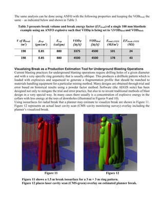 Modeling of Dynamic Break in Underground Ring Blasting | PDF