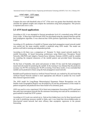 DESIGN AND DEVELOPMENT OF ARTIFICIAL NEURAL NETWORKING (ANN) SYSTEM USING SIGMOID ACTIVATION ...