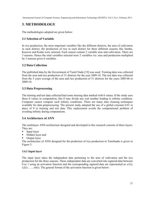 DESIGN AND DEVELOPMENT OF ARTIFICIAL NEURAL NETWORKING (ANN) SYSTEM USING SIGMOID ACTIVATION ...
