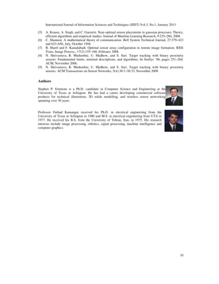 EVALUATING THE OPTIMAL PLACEMENT OF BINARY SENSORS | PDF