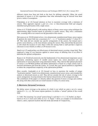 EVALUATING THE OPTIMAL PLACEMENT OF BINARY SENSORS | PDF