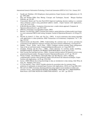 PROVIDING A METHOD FOR DETERMINING THE INDEX OF CUSTOMER CHURN IN INDUSTRY | PDF